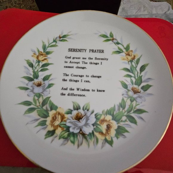 Wall Decor | Vintage Serenity Prayer Plate With Meaningful Phrase ...